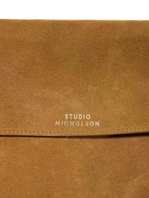Studio Nicholson Shiboru Trapezoid Suede Bag - Brown