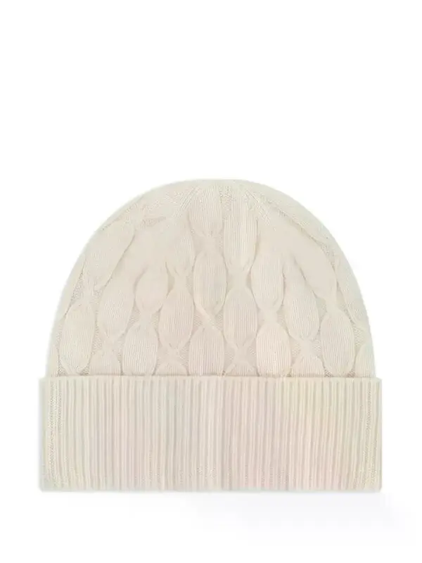 Eleventy Cable-knit Beanie - Neutrals