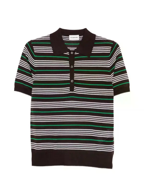 P.a.r.o.s.h Striped Polo Top