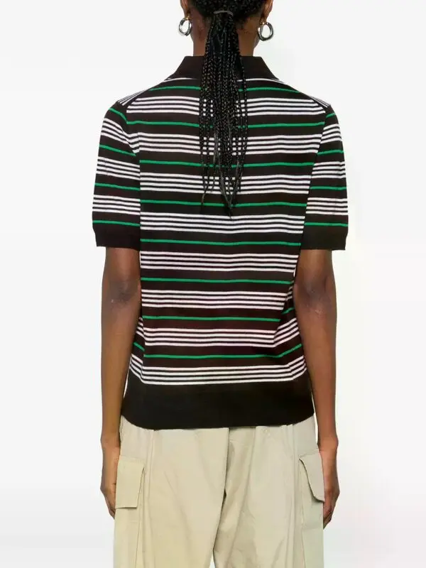 P.a.r.o.s.h Striped Polo Top