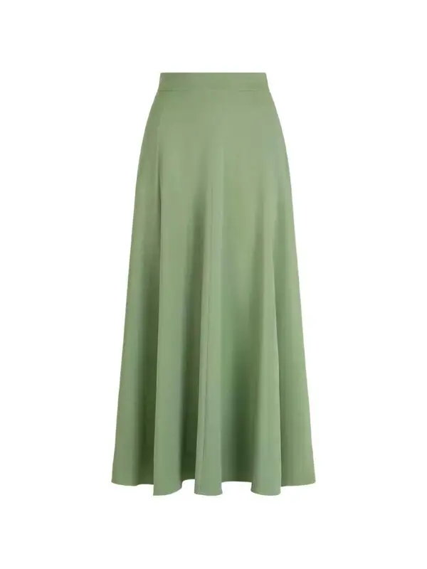 Oscar De La Renta Georgette Flared Maxi Skirt