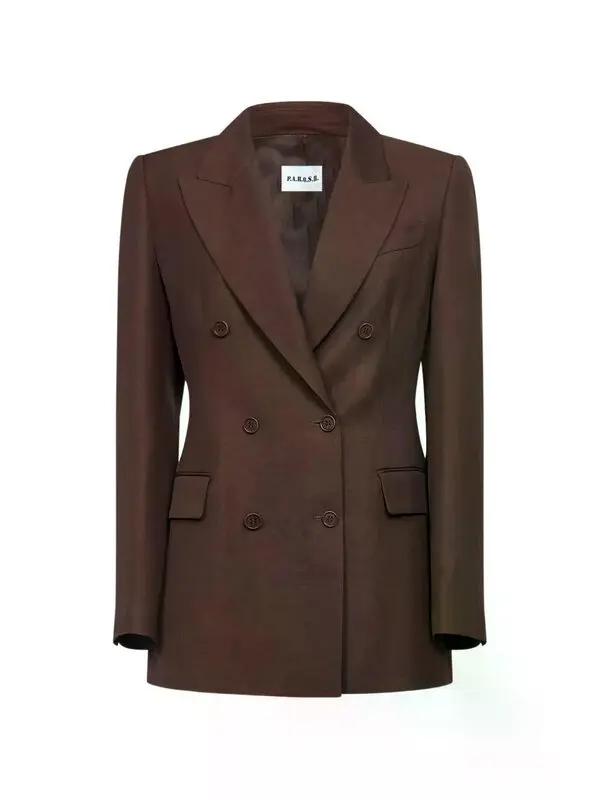 P.a.r.o.s.h Double-breasted Blazer - Brown