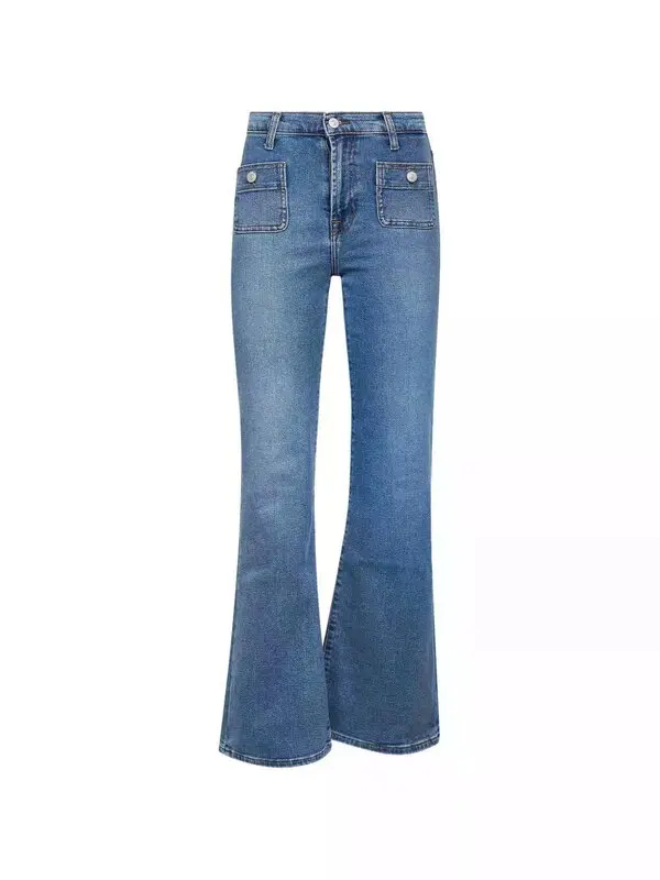 7 For All Mankind Flared Jeans With Front Pockets