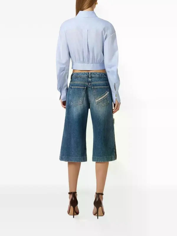 Elisabetta Franchi Denim Zip Shorts