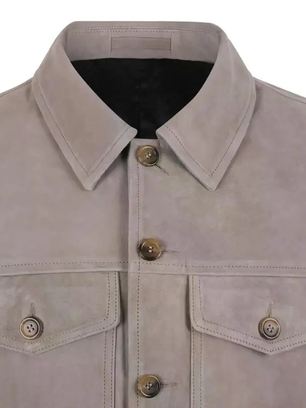 SELECTED Pockets Button Suede Jacket