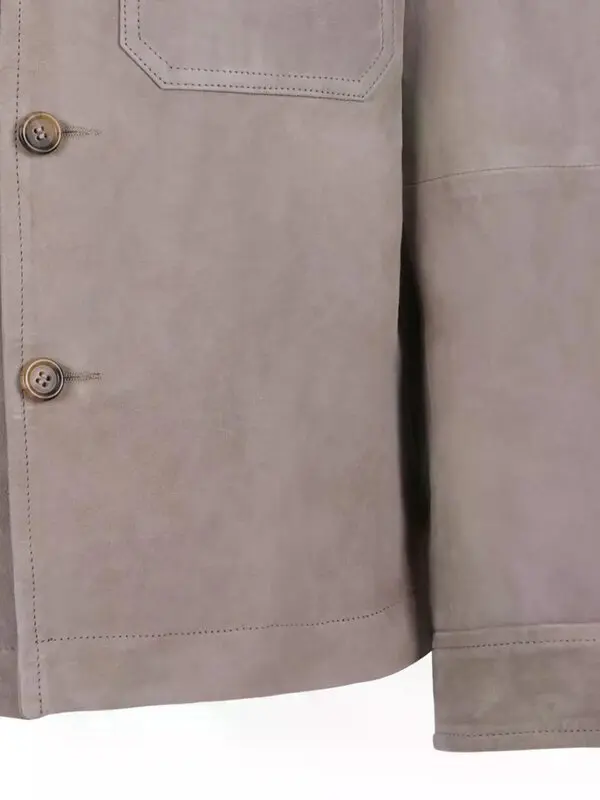 SELECTED Pockets Button Suede Jacket