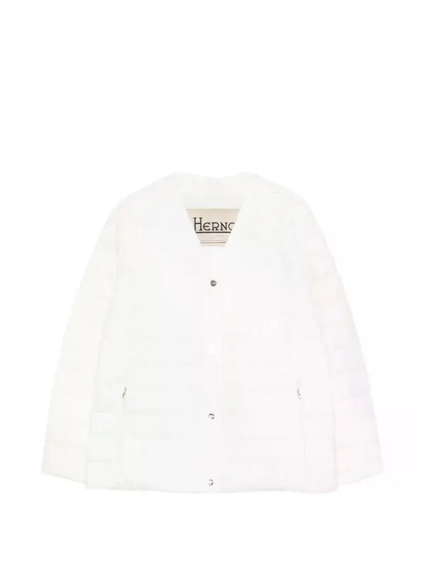 Herno Buttoned Puffer Jacket - White