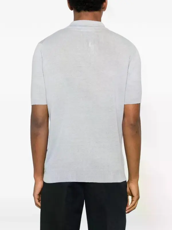 LARDINI V-neck T-shirt - Blue