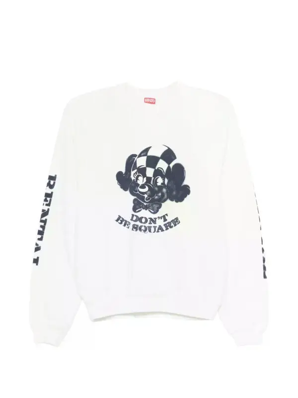Kenzo Graphic Print Sweatshirt - White