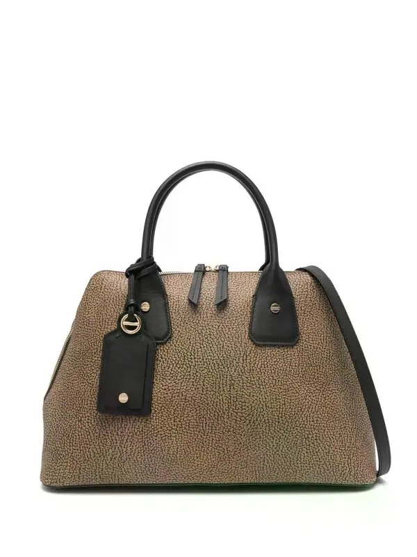 Borbonese Textured Top-handle Tote Bag