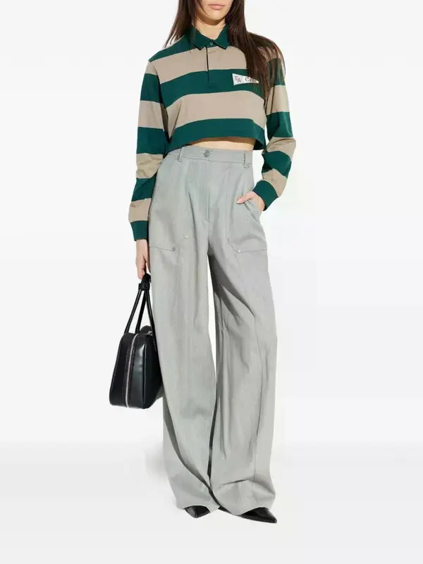 Emporio Armani Striped Polo Top
