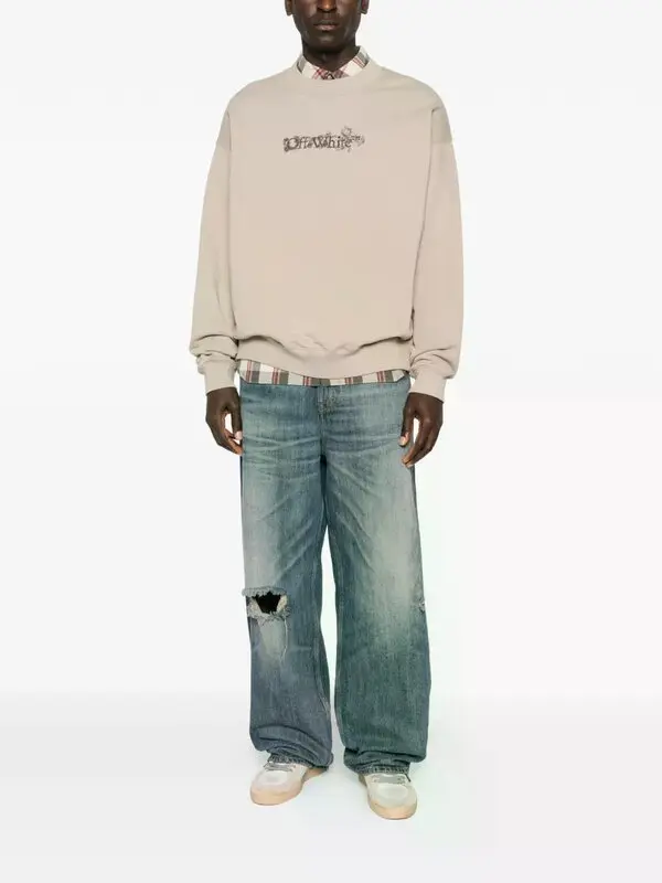 Off-White Logo Crew-neck Sweatshirt