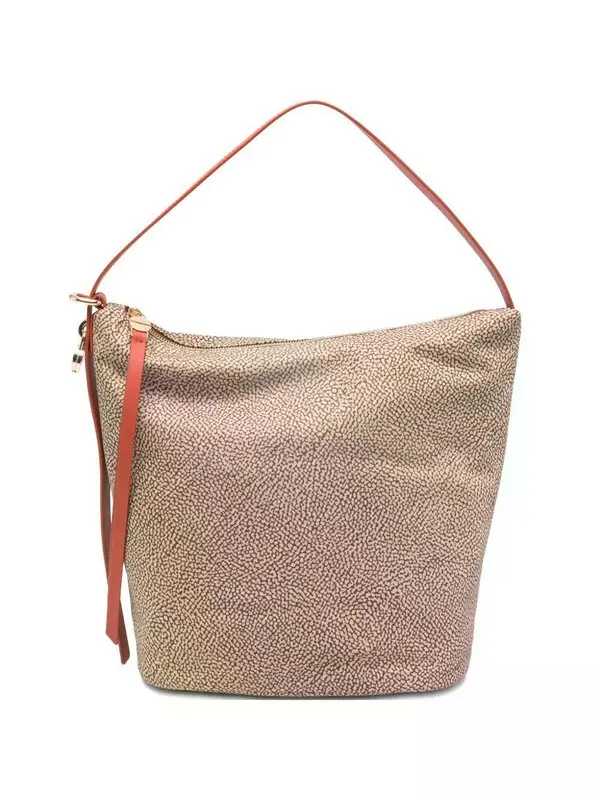 Borbonese Printed Strap Tote Bag - Neutrals