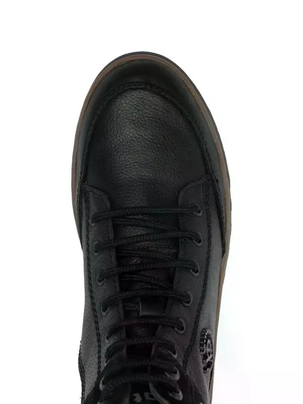 BUGATTI Lace-up Panelled Booties