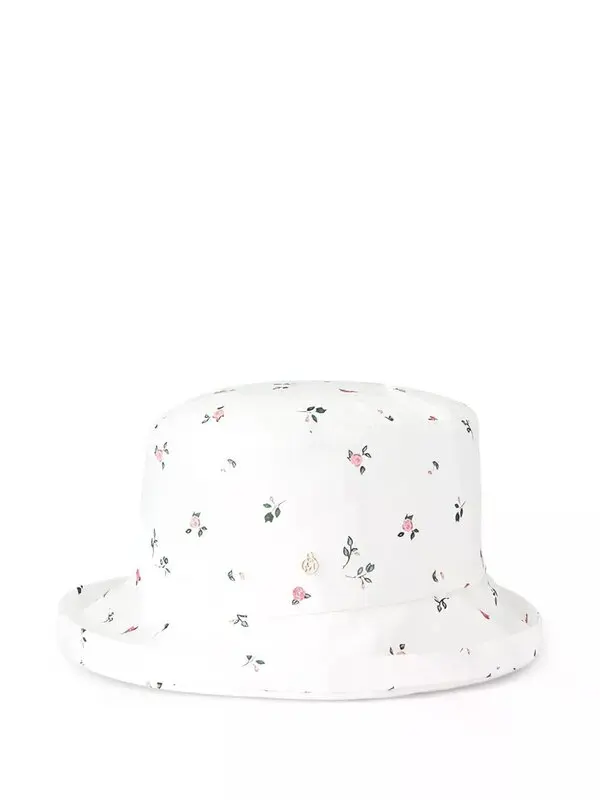 MAISON MICHEL Lina Bucket Hat - White
