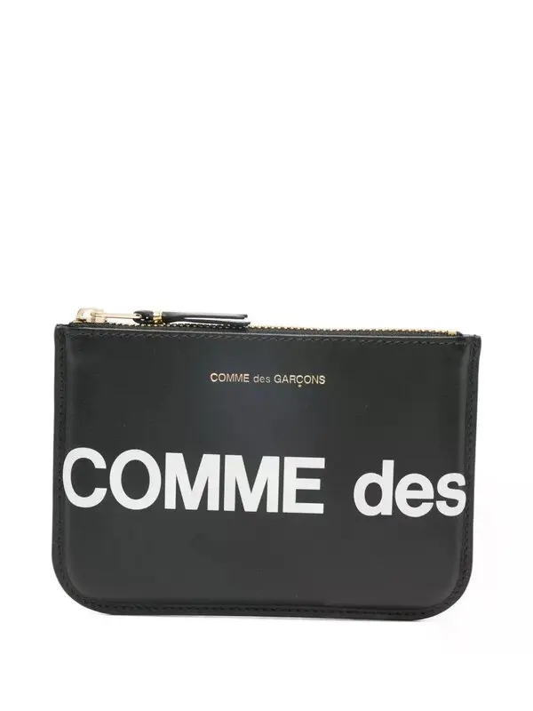 Comme Des Garçons Zip Leather Wallet - Black