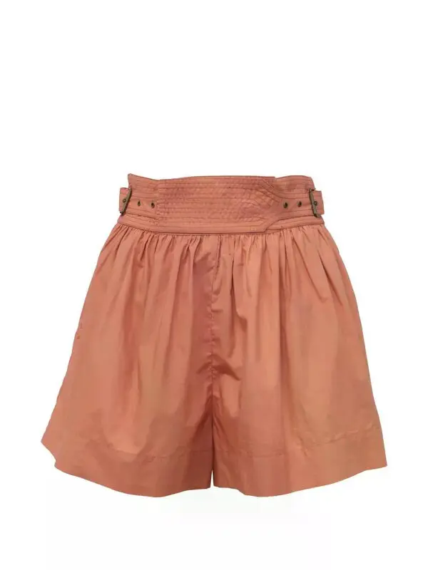 Ulla Johnson Jodi Belted Poplin Shorts