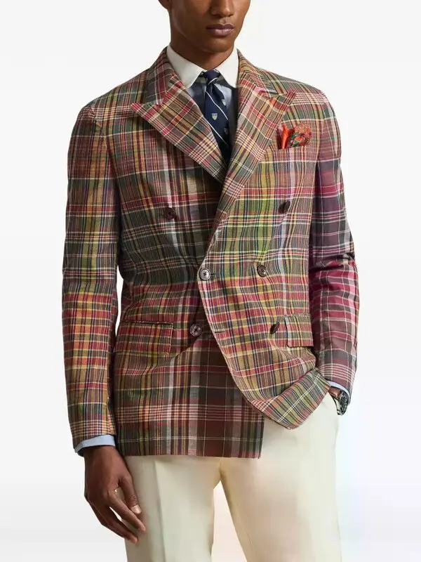 Polo Ralph Lauren Double-breasted Checked Jacket