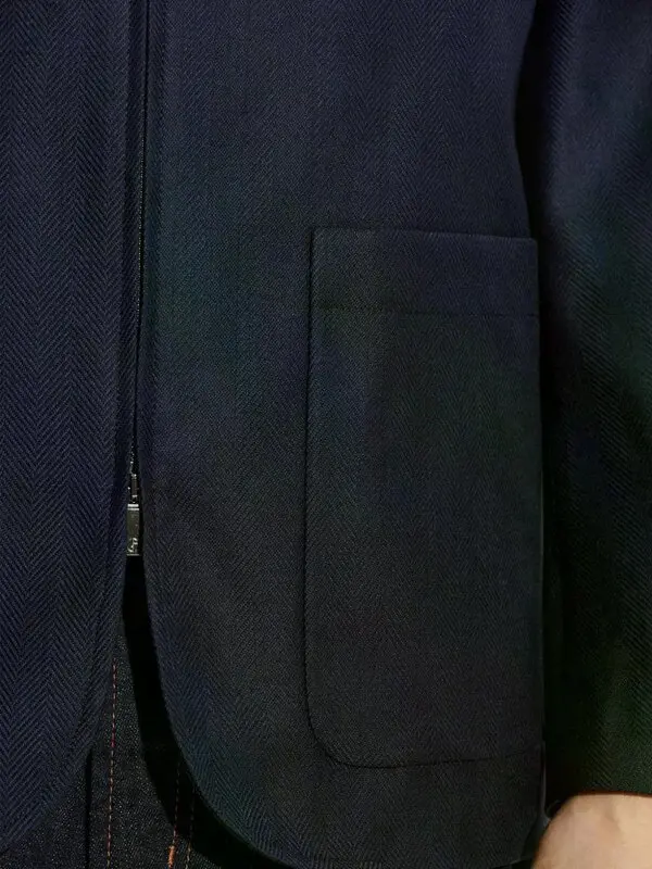 Giorgio Armani Herringbone Shirt Jacket