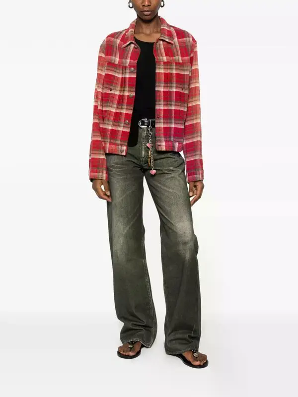 R13 Plaid Shirt Jacket