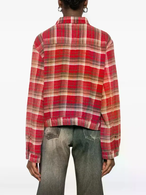 R13 Plaid Shirt Jacket