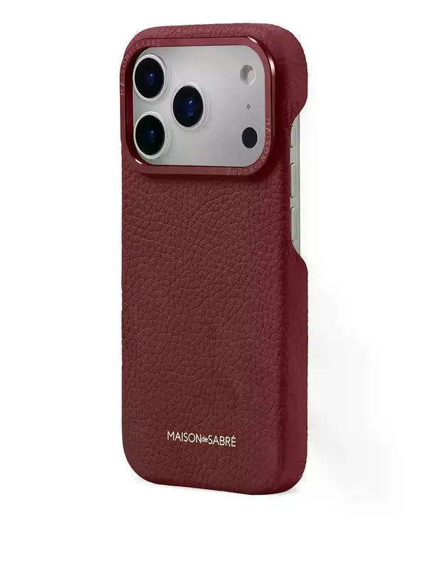 MAISON DE SABRE Leather Iphone 17 Pro Max Case - Red