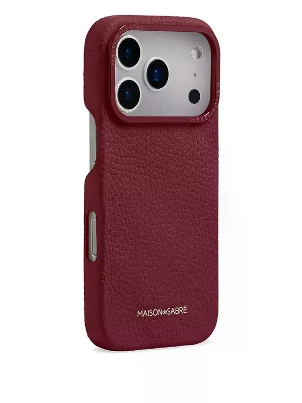 MAISON DE SABRE Leather Iphone 17 Pro Max Case - Red