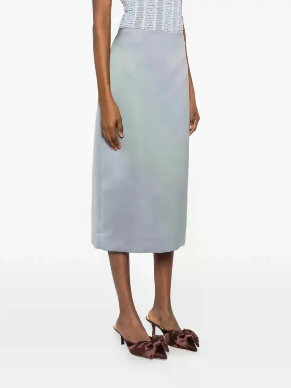 P.a.r.o.s.h Satin Midi Skirt
