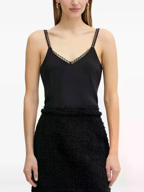 TWINSET Lace V-neck Top