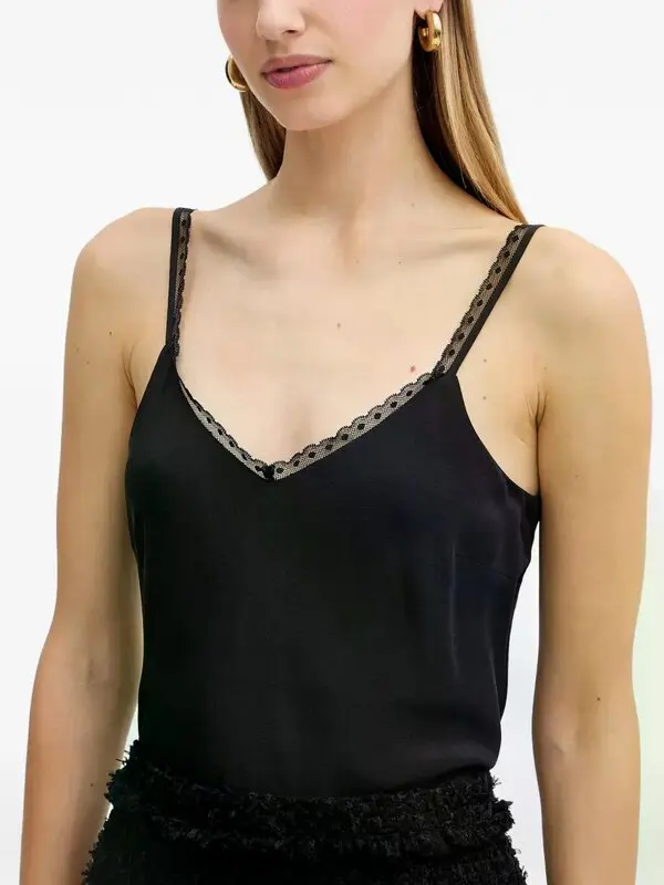 TWINSET Lace V-neck Top