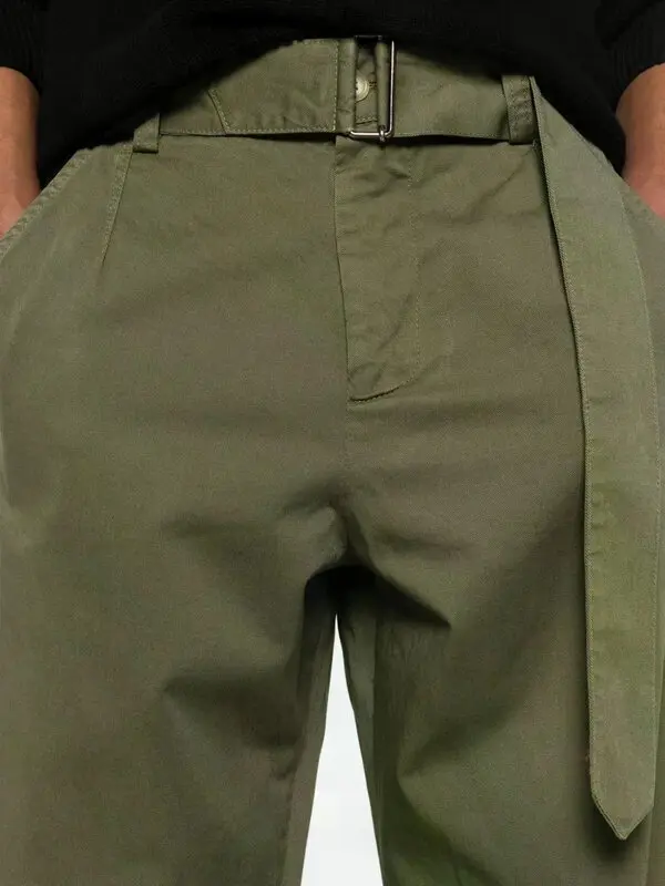 LANEUS Belted Cargo Trousers