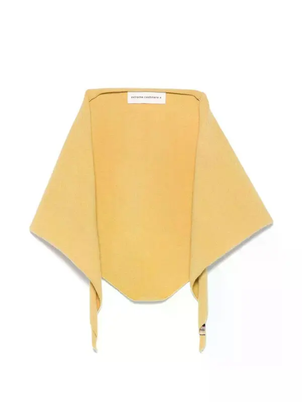 EXTREME CASHMERE X Self-tie Bandana Scarf - Yellow