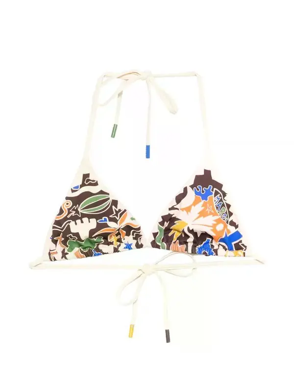 ALEMAIS Maroc Triangle Bikini Top - Neutrals
