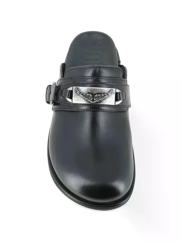 Zadig&Voltaire Buckled Leather Mules