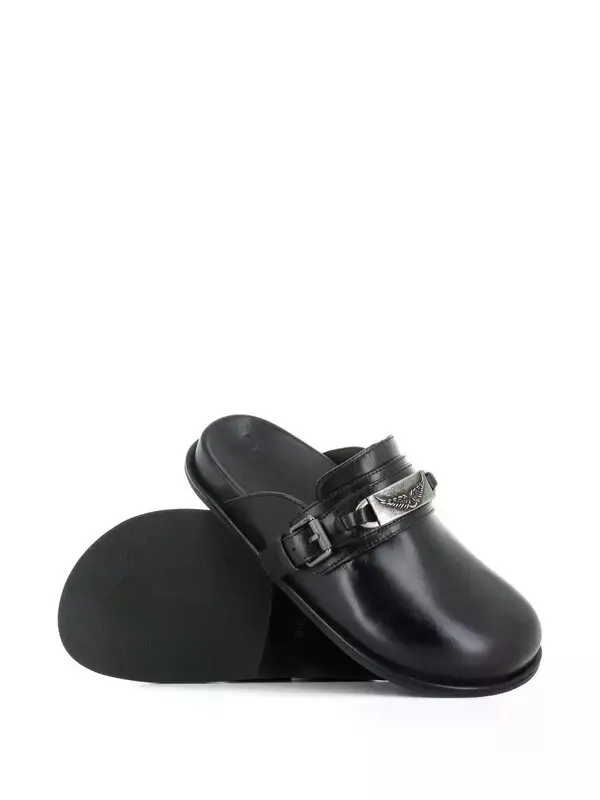 Zadig&Voltaire Buckled Leather Mules