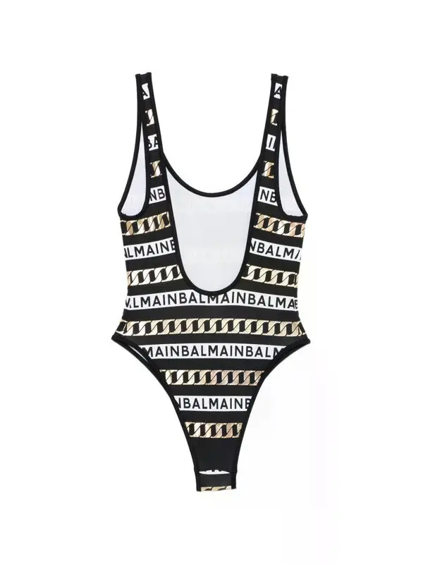 Balmain Logo-print Swimsuit