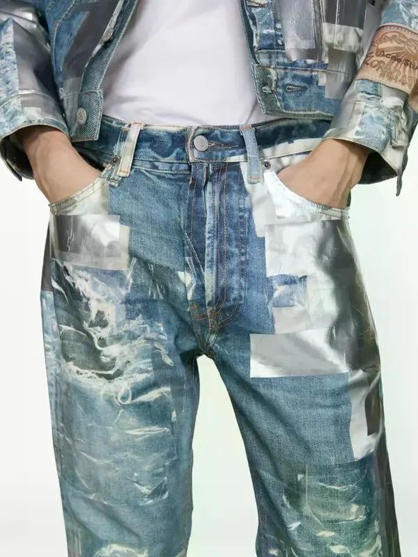 Acne Studios Patchwork Straight Jeans