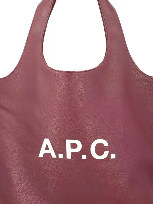 A.p.c. Logo-print Shoulder Bag - Red