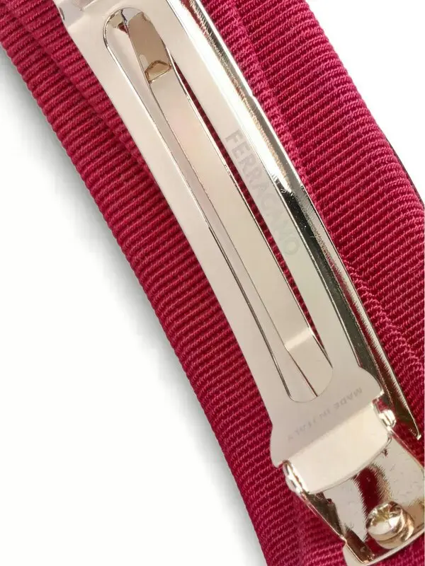 FERRAGAMO Bow Hair Clip - Red