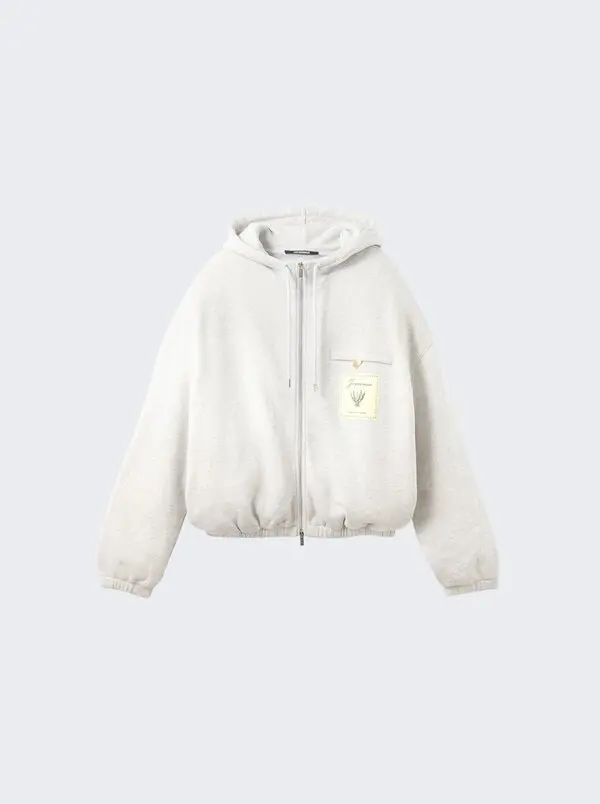 Jacquemus Le Torneo Cotton Hoodie - Gray