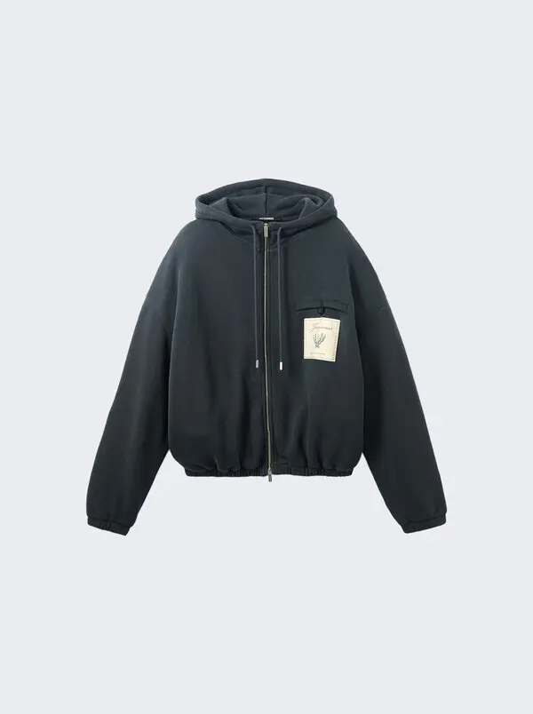 Jacquemus Le Torneo Cotton Hoodie - Navy