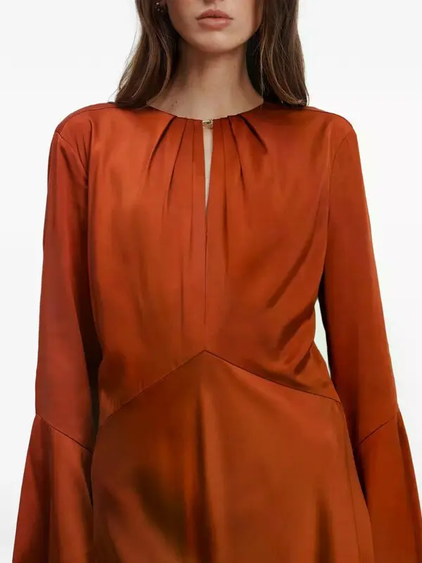 Veronica Beard Ezri Midi Dress - Orange
