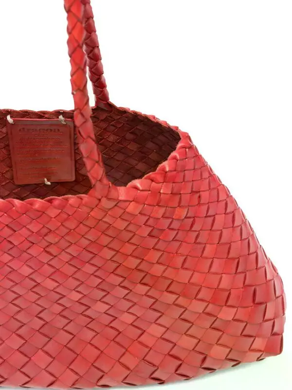 Dragon Diffusion Big Santa Crocce Woven Tote Bag - Red