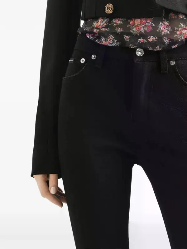 Dolce & Gabbana Metal-plaque Jeans