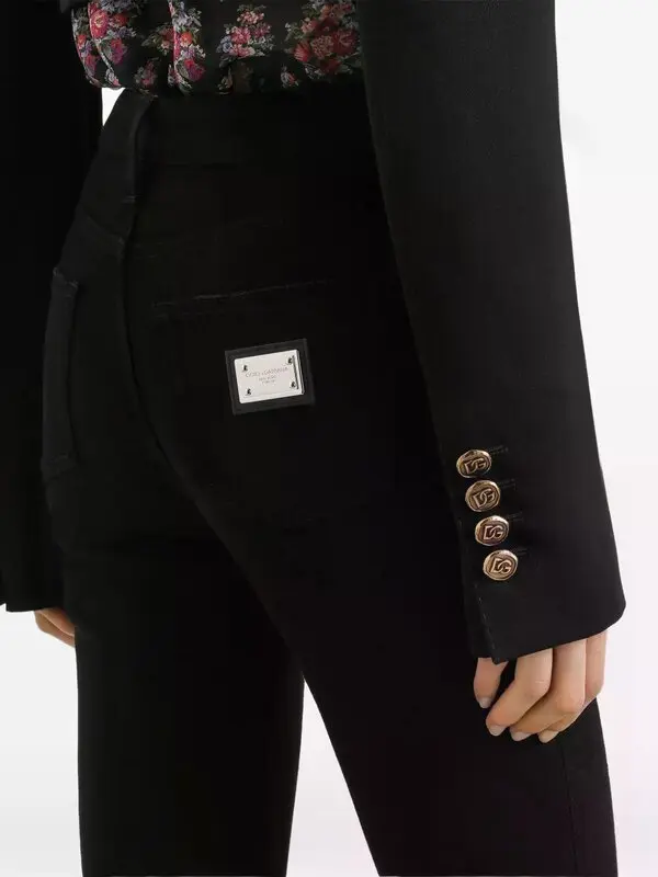 Dolce & Gabbana Metal-plaque Jeans