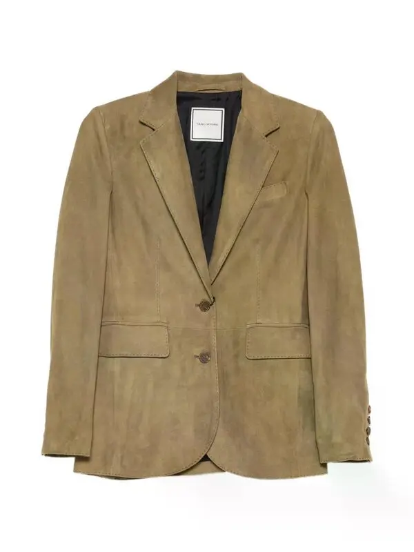 Tagliatore Buttoned Leather Jacket