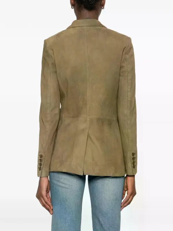 Tagliatore Buttoned Leather Jacket