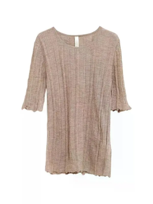 LAUREN MANOOGIAN Ribbed Knit Top