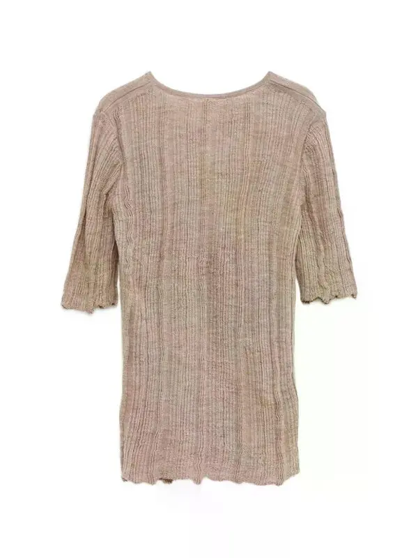 LAUREN MANOOGIAN Ribbed Knit Top