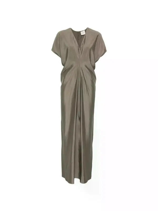 ALYSI V-neck Buttoned Maxi Dress